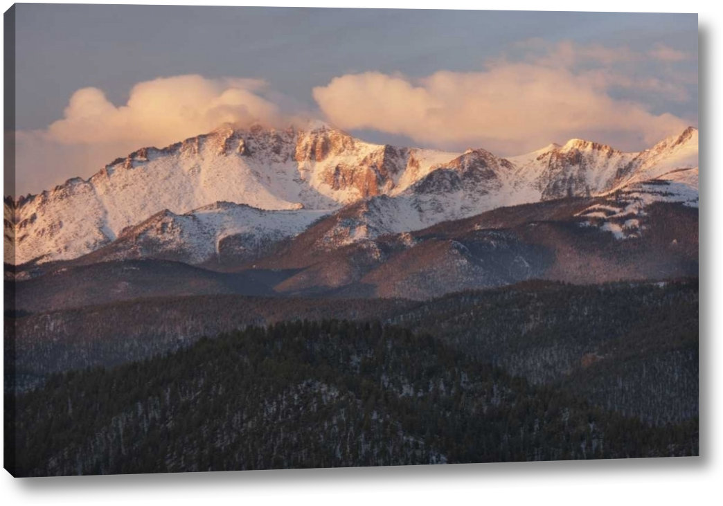Millwood Pines 'Co, Pike Nf Clouds over Pikes Peak at Sunrise' Photographic Print on Wrapped ...